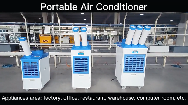 2.5hp Standing Air-conditioning Movable Industrial Portable Air ...