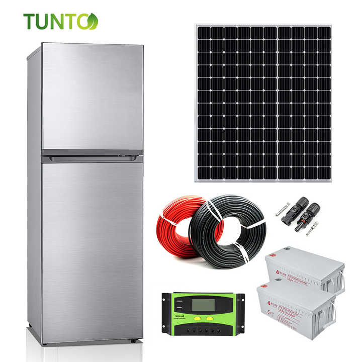 142L 220L 12v/24v DC Solar Fridge Freezer with Panel & Batteries
