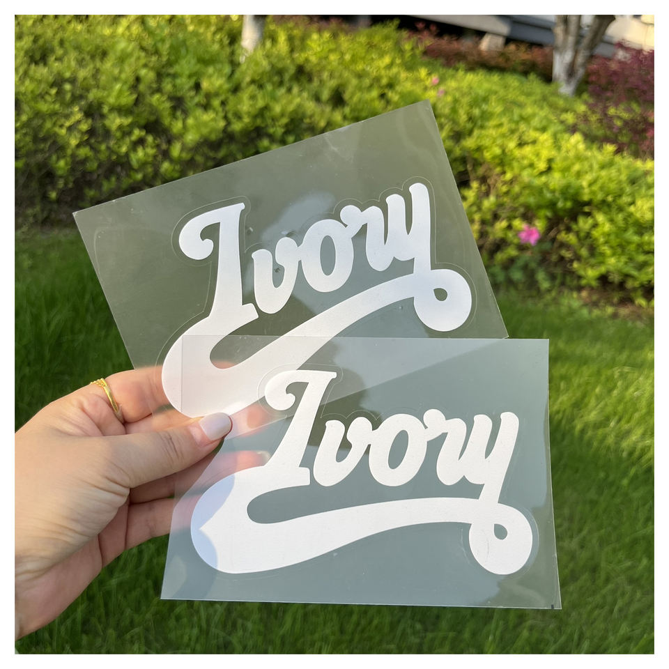 Printing Logo Transparent Decal UV Resist Outdoor Transparent ...