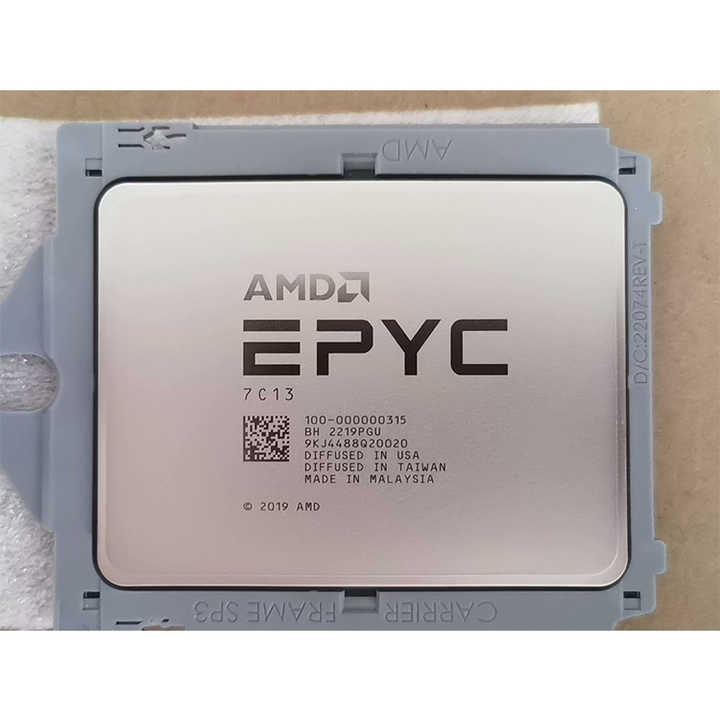 AMD EPYC 7C13 3.5GHz 64 코어 128 스레드 256MB L3 캐시 소켓 SP3 280W 7003 시리즈 CPU ...