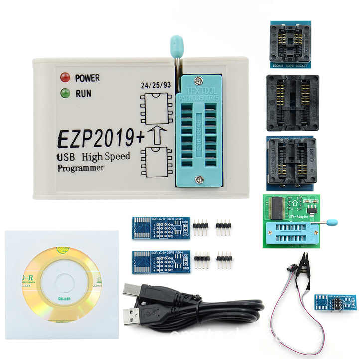 Upgraded version Full Set EZP2019 High-speed USB SPI Programmer ...