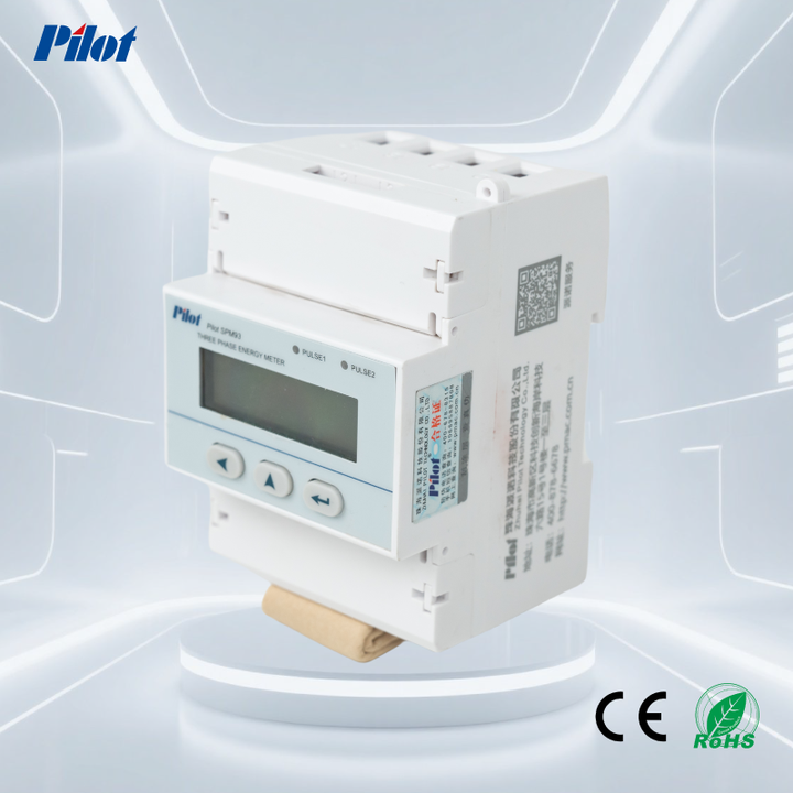 Pilot SPM93 DIN Three Phase Power Data Logger Accuracy Class 1 Digital Smart Electric Energy ...