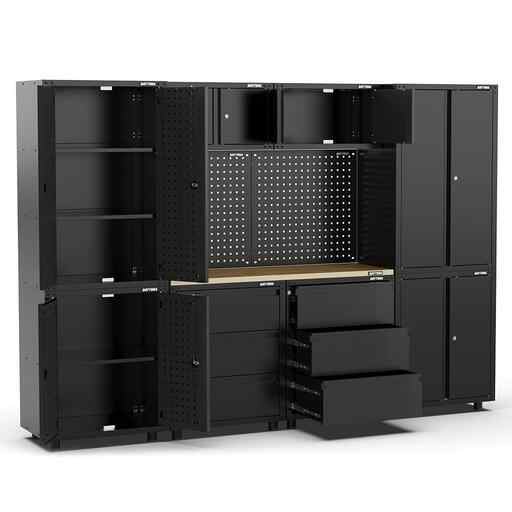 Multi-functional Tool Cabinet Workshop Bench Storage Auto Maintenance ...