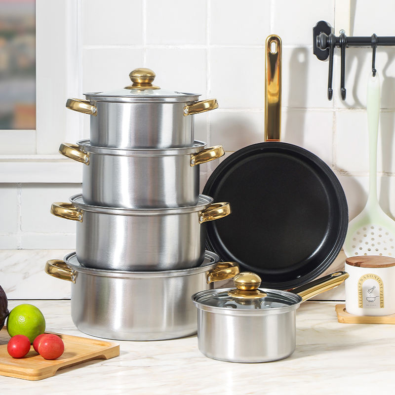 Juego de Batería de Cocina Antiadherente de Acero Inoxidable de Alta ...