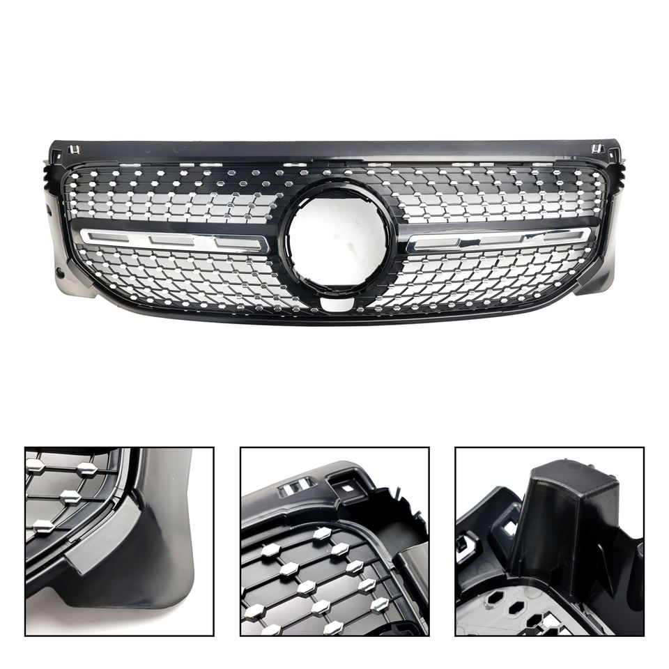 For Mercedes Benz GLB X247 2020-2023 Diamond Front Bumper Grille Grill