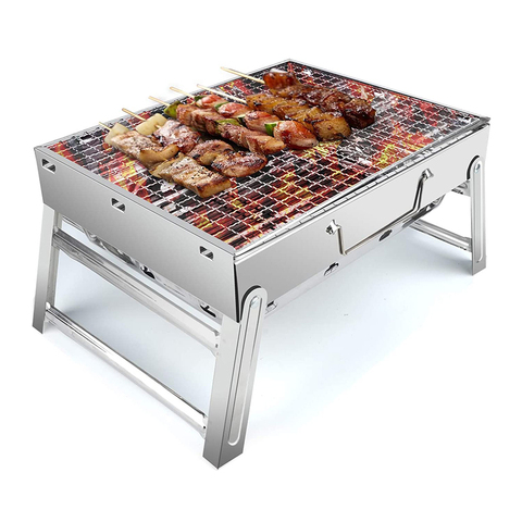 Fire Pit Cooking Swing Grate Height Adjustable Garden Tripod Balcony ...