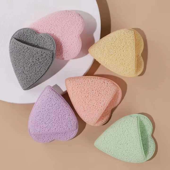 Cleansing and face puffing individually packed soft sponge, makeup ...