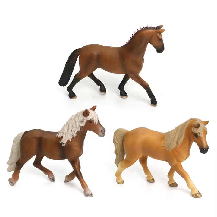 Custom Plastic Horse Toys, Lifelike Horse Shaped Plastic Farm Animal ...