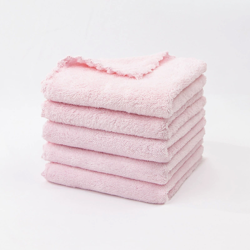 20Pcs Wholesale Terry Coral Fleece Baby Bath Face Towel Absorbent Soft ...