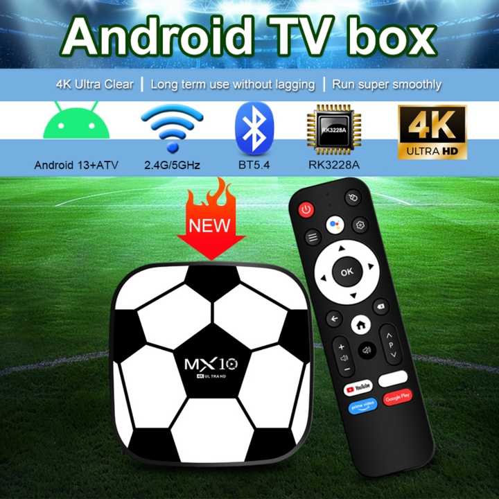 MX10 Z2 2025 TV Box RK3228 Android 13.0 16GB BT Voice Remote Control ...