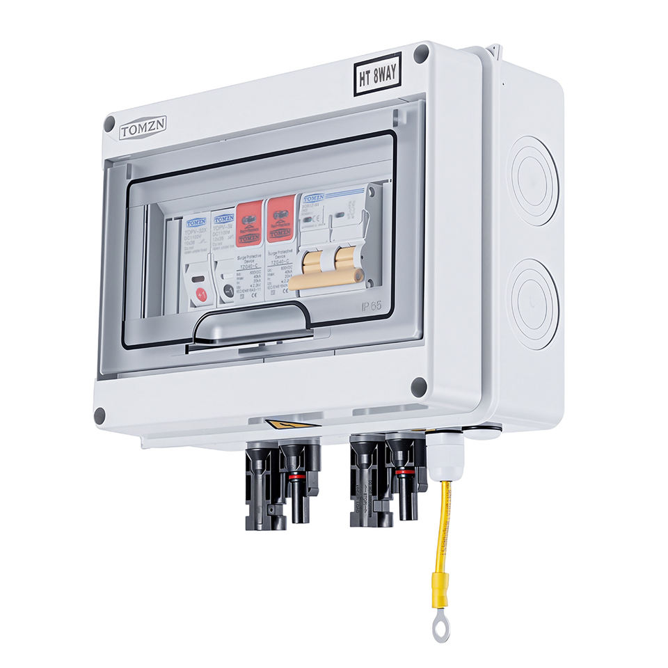 TOMZN HT 8WAY IP65 Photovoltaic Distribution Box 2P 600VDC 16A 20A 25A ...