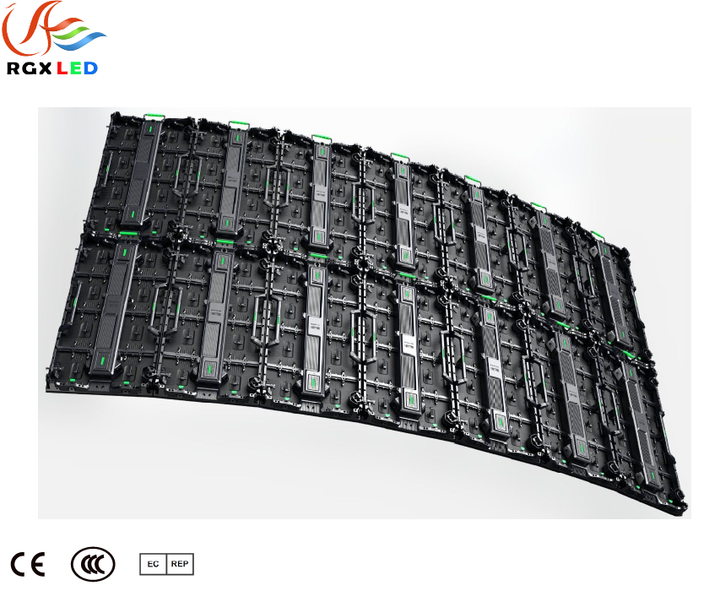 A Curved P4.81mm Stage Rental and Removable LED Display Screen ...