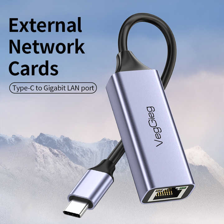 Veggieg USB to Ethernet Network Cards - High Speed RJ45 Adapters