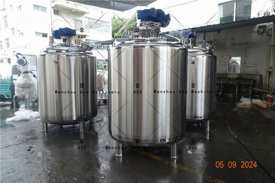 Ace 500L 1000L 2000L 5000L Stainless Steel Mixing Tank With Agitator ...