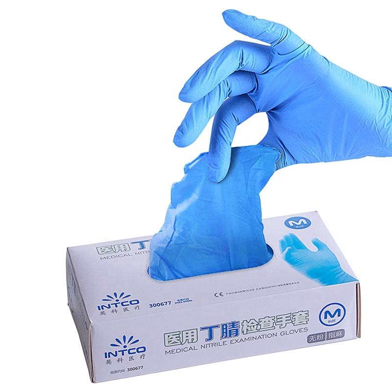Intco Nitrile Gloves - 100 Pcs/box Disposable Tattoo Gloves