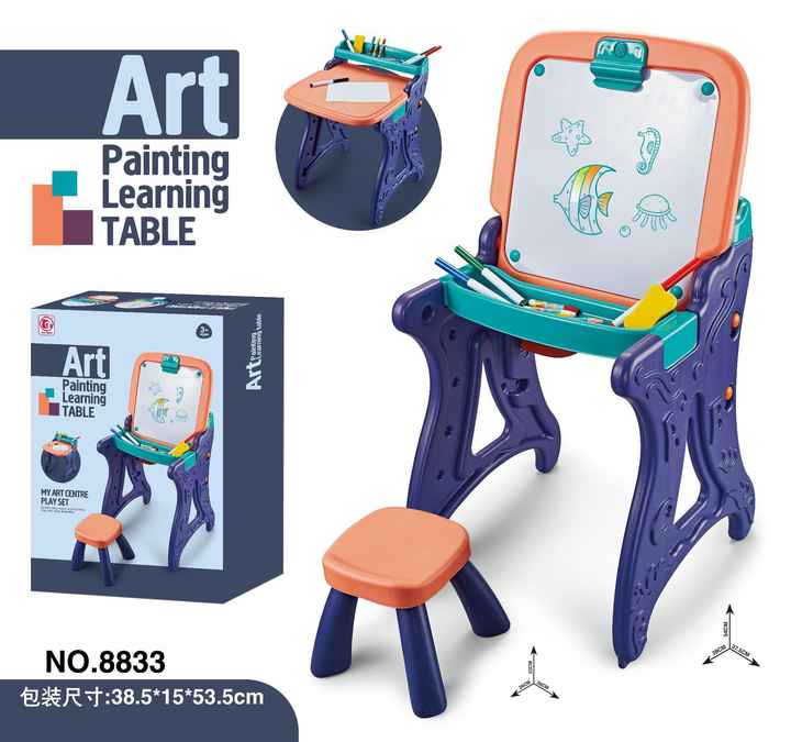 Painting Drawing Board Plastic Doodle Art Easel 2 in 1 Writing Board ...