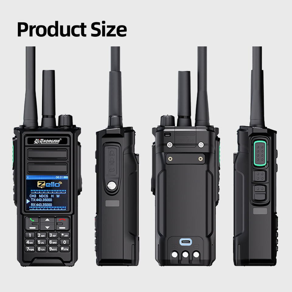 5000KM Public Network Dual Band (VHF/UHF) Walkie Talkie HX HP888 - Zello Compatible, IP68 ...