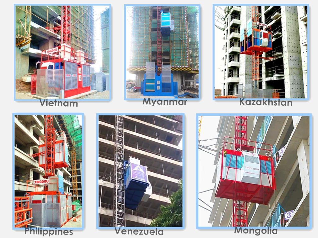 CE certified GJJ passenger elevator building material lift ALIMAK ...