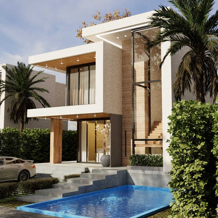 Luxury Villa - Modern Prefab Homes with Customized Sizes