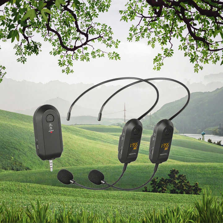 T9 Portable Wireless Lavalier Microphone Headset for Teachers and ...