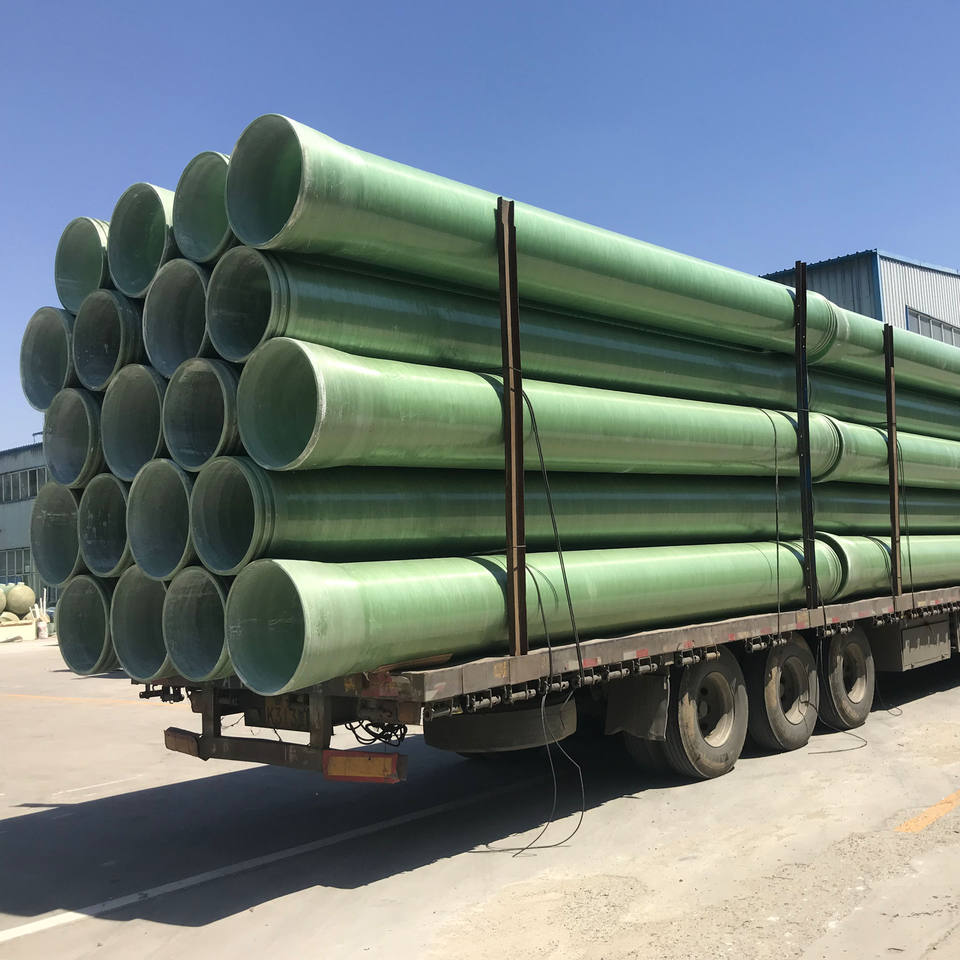 Large-diameter Dn2400mm FRP Oil Pipe, Underground Water Supply FRP Pipe ...