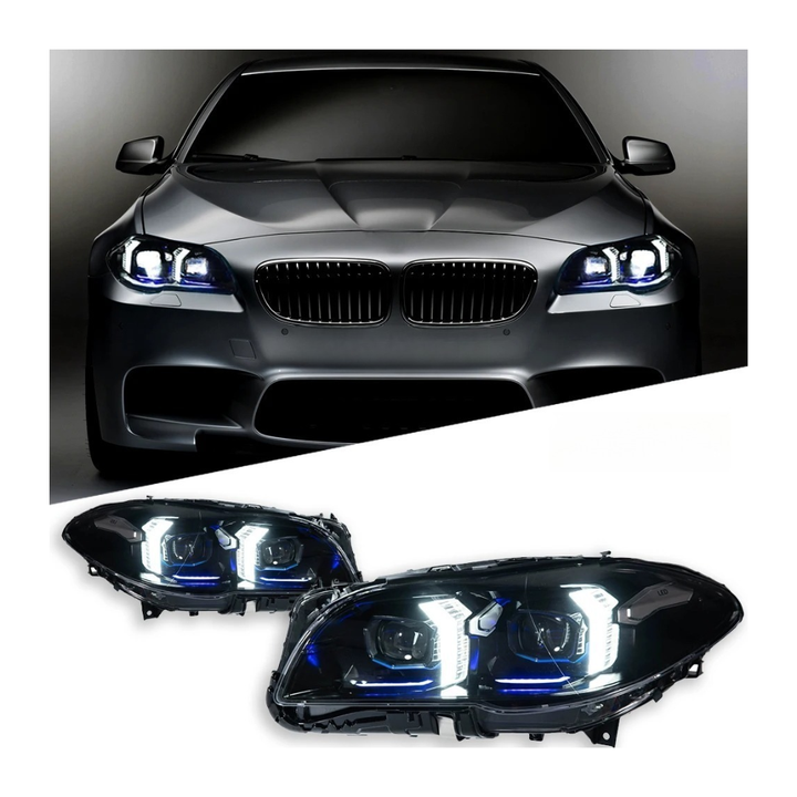 5 Series F10 Headlight Upgrade F18 2010-2017 LED Head Lamp Modified ...