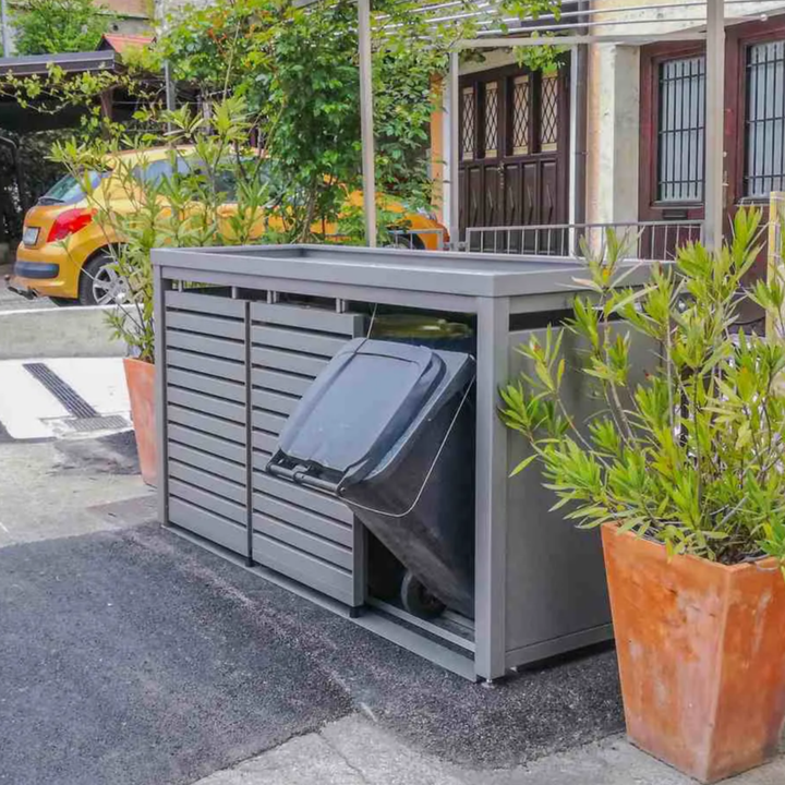 SELEAD Triple Wheelie Waste Bin House - Large Capacity & Durable