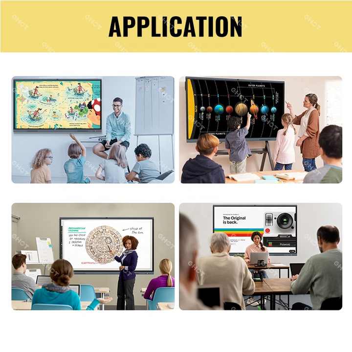 Cheap 65 Inch Interactive Displays Touch Screen Digital Flat Panel ...