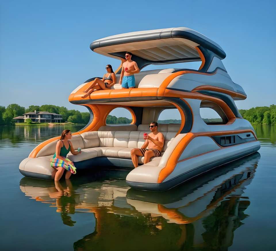 New Arrival Giant Multi-Person Inflatable Yacht Boat for Water ...