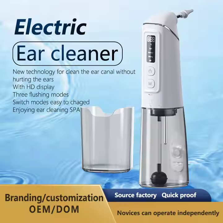 Portable Ear Wax Removal Kit Cleaning Tool IPX7 Waterproof Electric ...