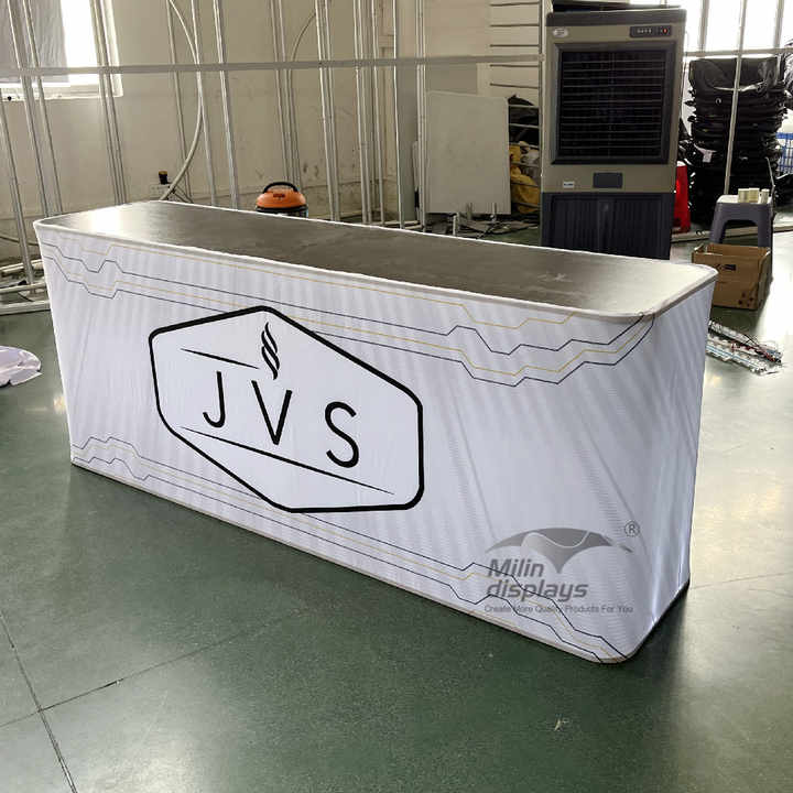 Customized 6ft Long Trade Show Exhibition Counter Table