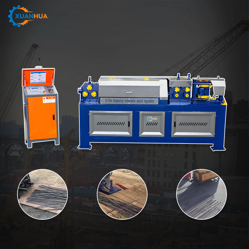 Small Coiled Wire Straightener and Cutter Automatic Rebar Rod Wire ...