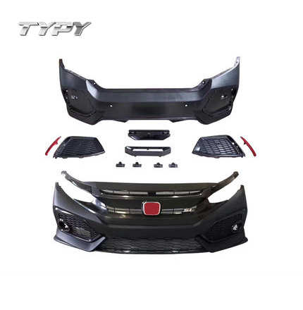 Car Body Kits Modified Upgrade to Civic SI Style Body Kit Front Bumper ...