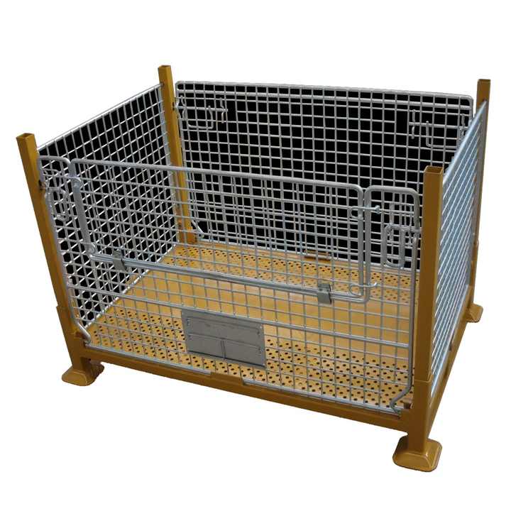 Foldable Steel Wire Mesh Metal Stillage Pallet Container