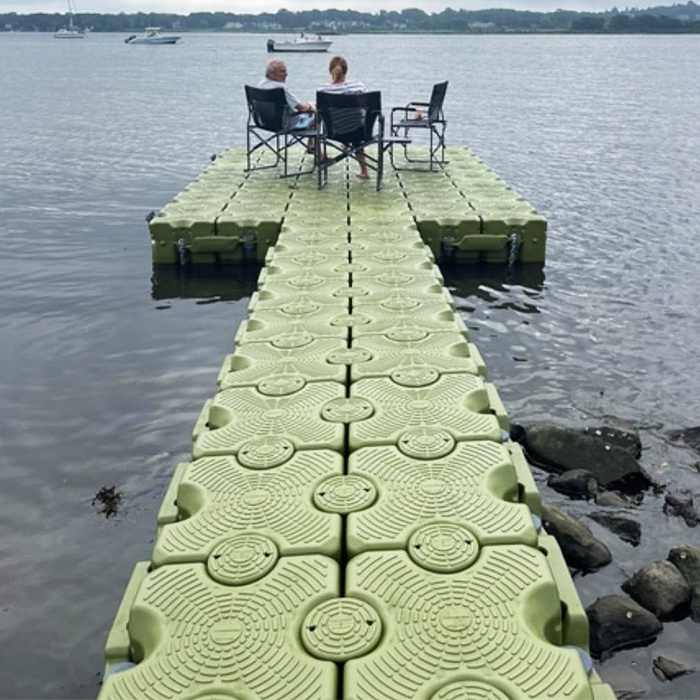 10'by 10' Floating Walkway - Durable Plastic Pontoon Pods