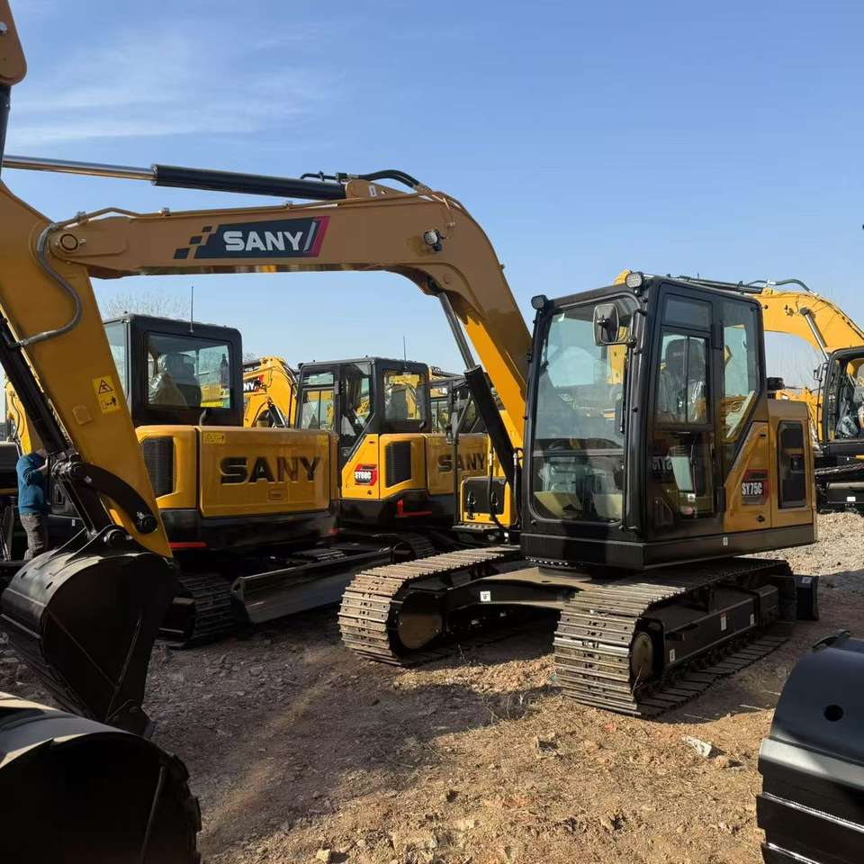 Used SANY SY75C Crawler Excavator Original Bulldozer 7 Tons 7.5 Tons ...