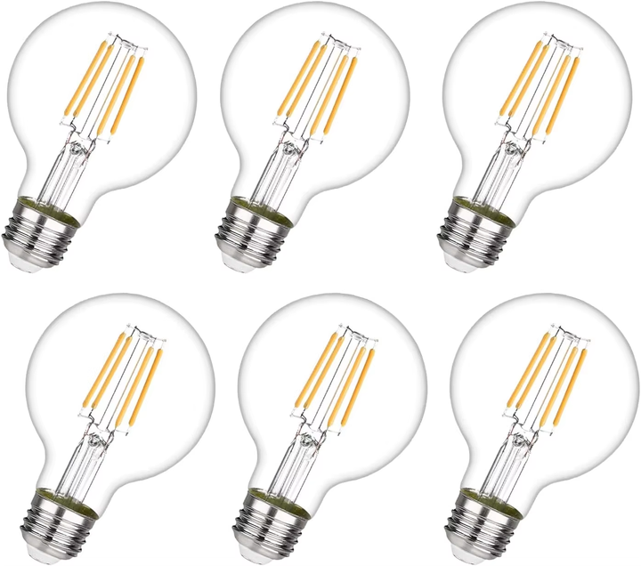 High Quality No Flicker Dimmable LED Clear Glass Edison Light Bulb E27 ...