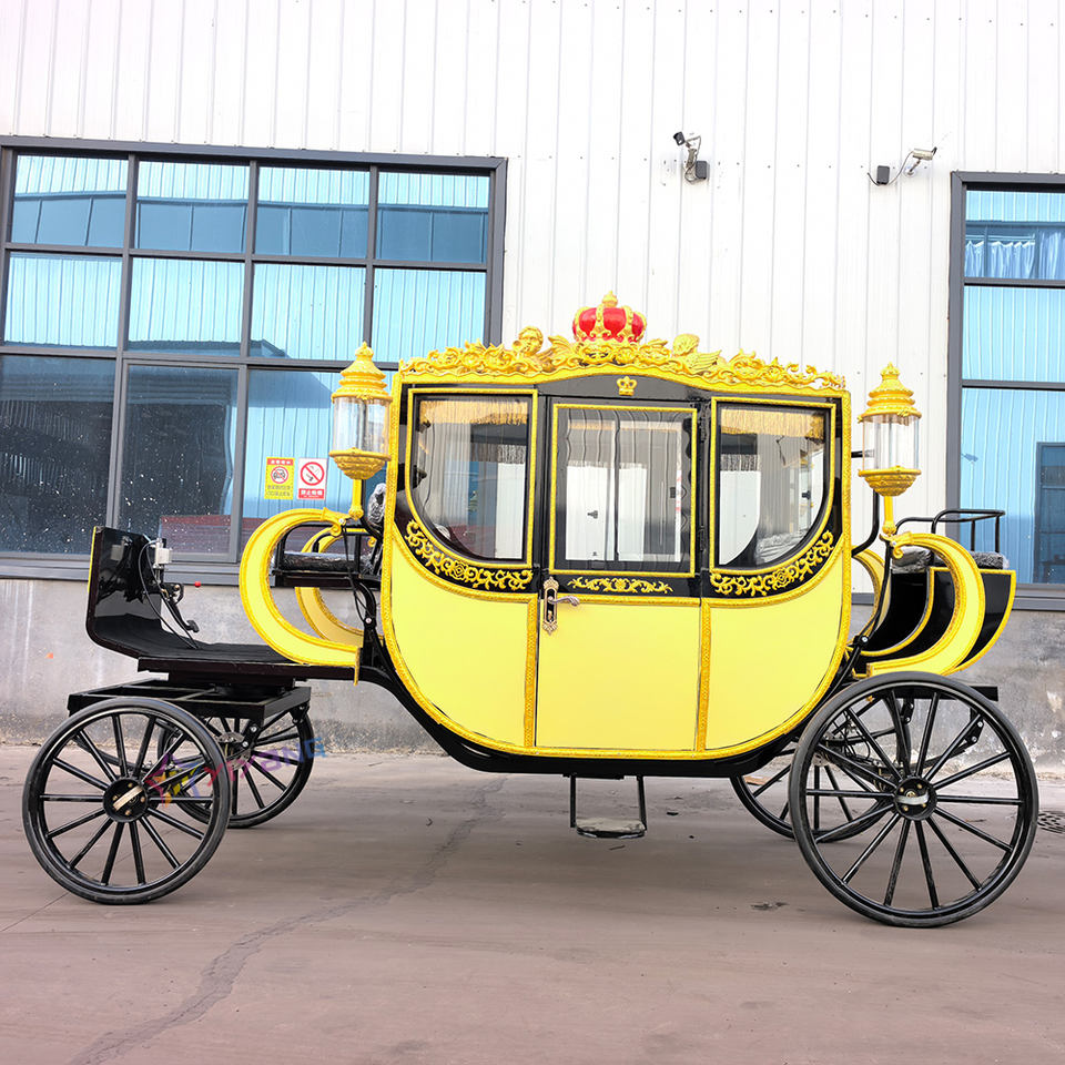 Electric Sightseeing Wedding Vehicle Wagon Electric Wedding Horseless ...