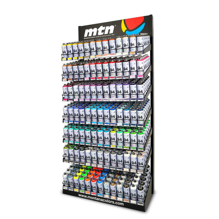 Metal Aerosol Spray Paint Can Display Rack - Durable & Customizable