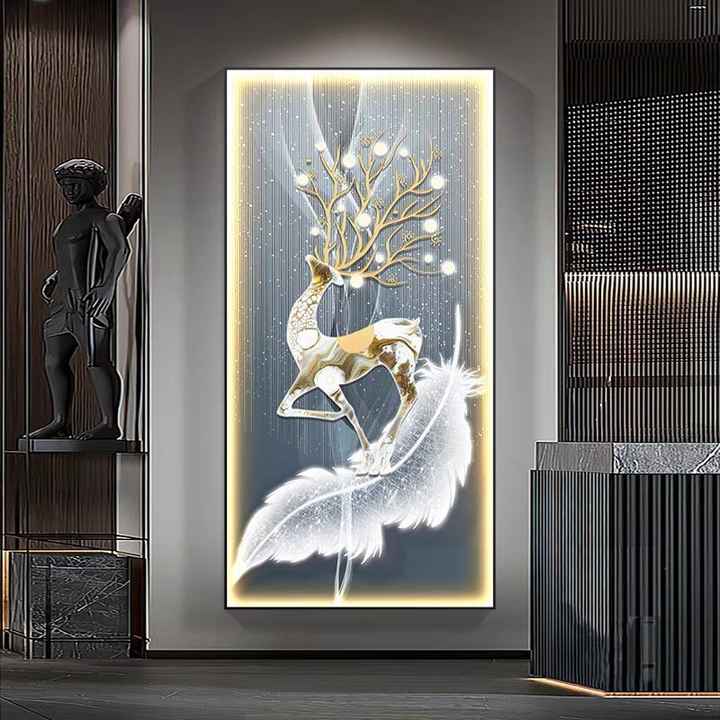 Newly Design Luxury Led Light Wall Art Modern Home Decor Luminous ...
