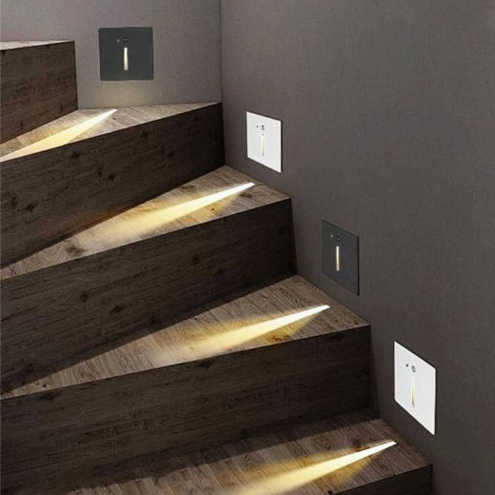 Recessed Wall Stair Light Control Motion Sensor Smart for Home Hotel ...