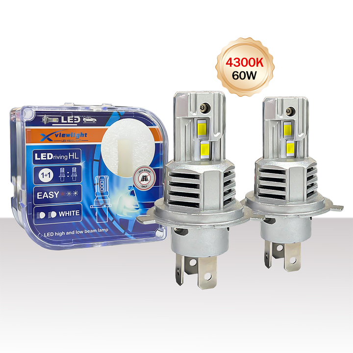 High Power 60W 4300k Car Led Light Bulbs Luces Led Auto H7 Canbus H1 ...