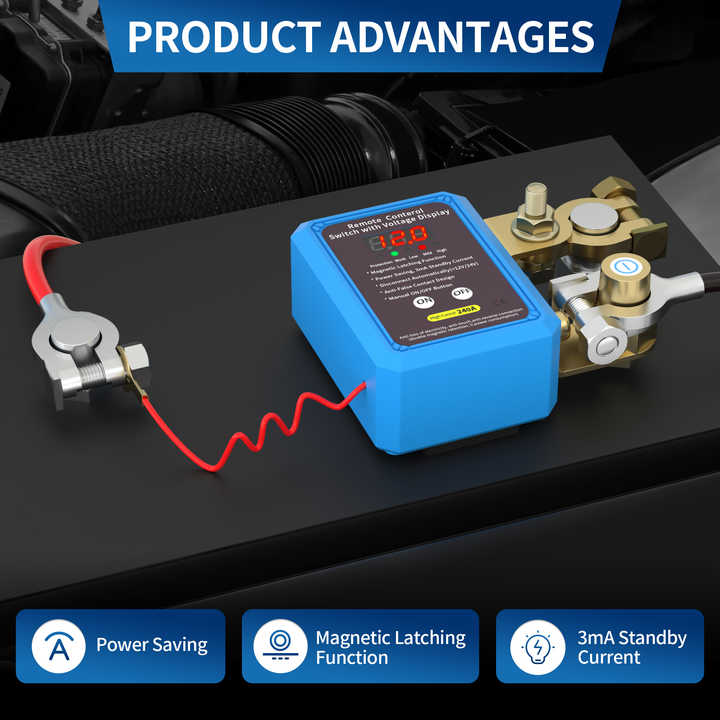 Universal 12v 240a Wireless Remote Control Battery Disconnect Switch - Oem