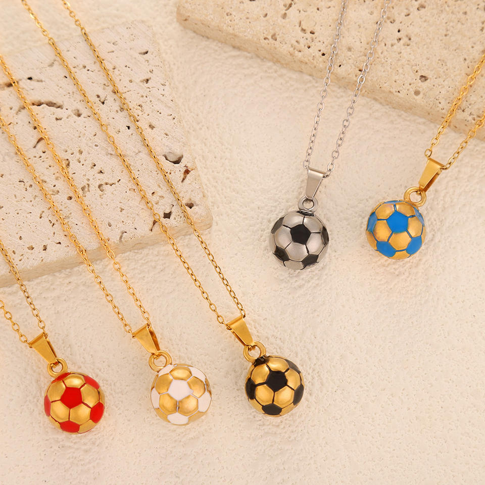 2026 Men's Women's Football Soccer Necklace Rope Chain Hip Hop Jewelry ...