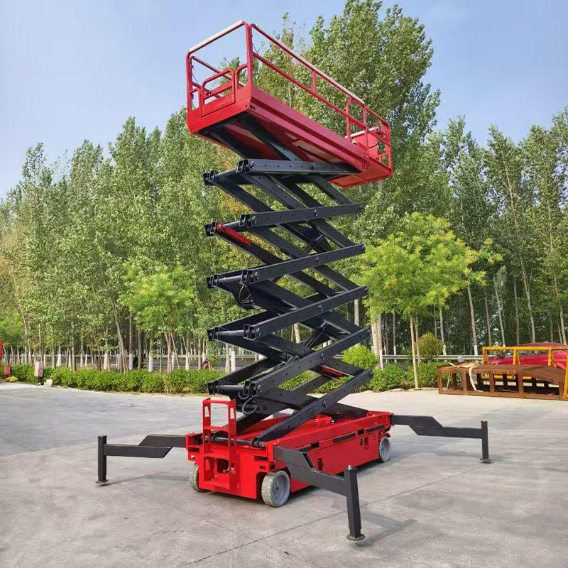 Heavy Duty 300kg Load Scissor Lift XGJX16 Battery Operated Aerial Work ...