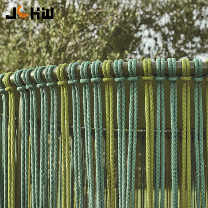 Modern Design Rope Round Outdoor Daybed With Canopy Wicker Swimming ...