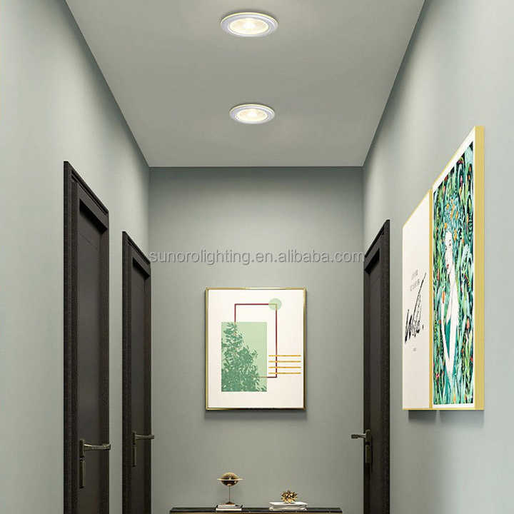 Modern Ceiling Light Recessed Non-isolated 165-265V 3 Color Round 5 7 ...