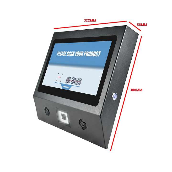 11.6 Inch Touch Screen Windows Price Checker Device with Barcode ...