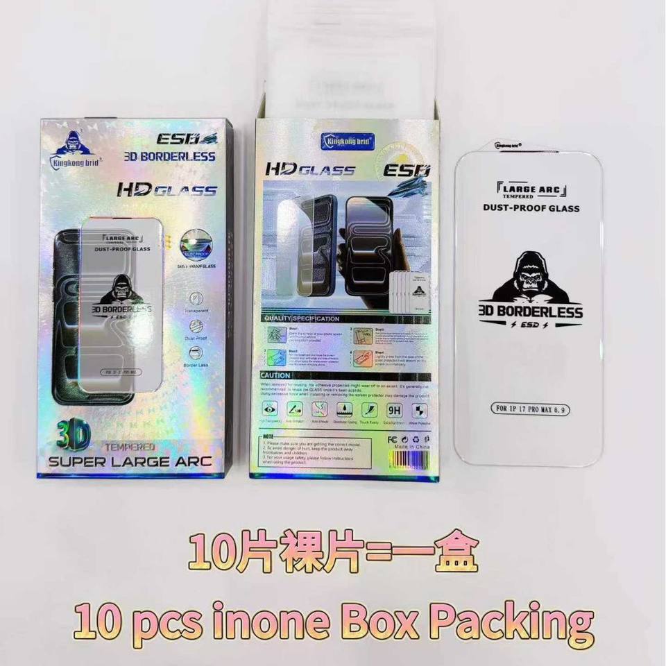 3D Borderless Large Arc ESD Dust-proof 9H Tempered Glass Screen ...