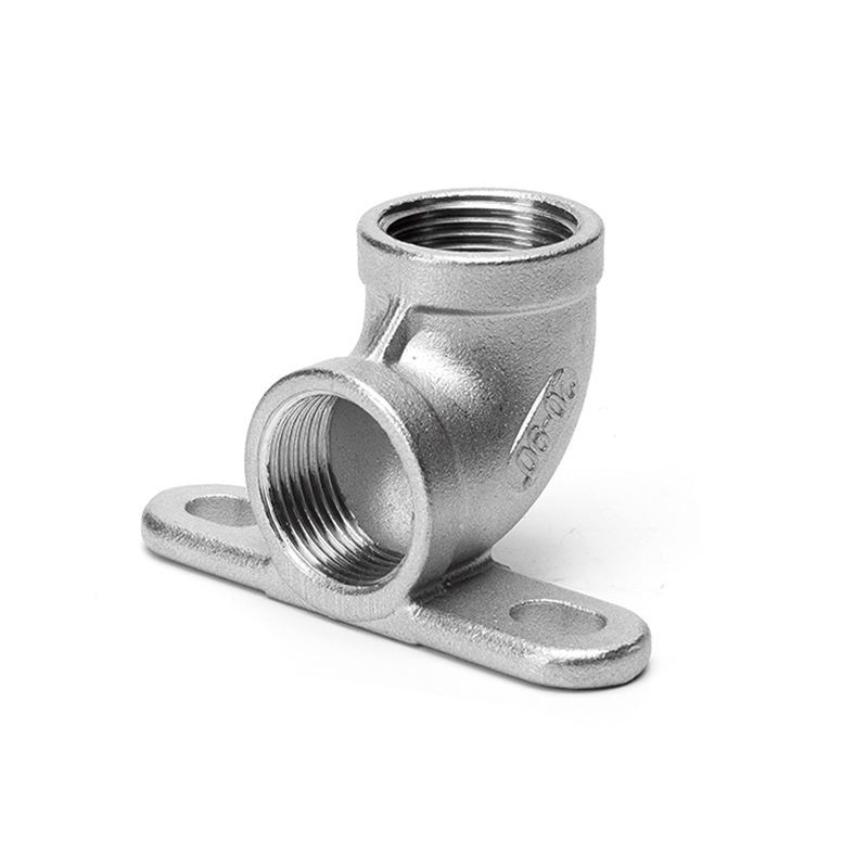 304 Stainless Steel Casting Elbow Smooth 90-degree Fixed Base 45-degree ...